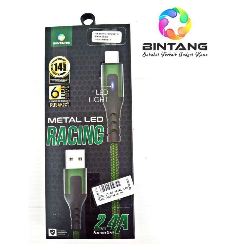 Jual Cbl Dt Bt Metal Led Racing Type C 1m 0501mlrtc 15 02 2021 Di