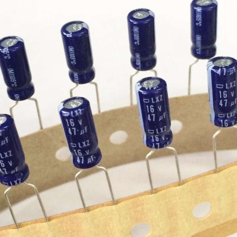 Jual Capacitor Elko Nippon Chemicon LXZ 47uF 25V kapasitor low ESR LXZ ...