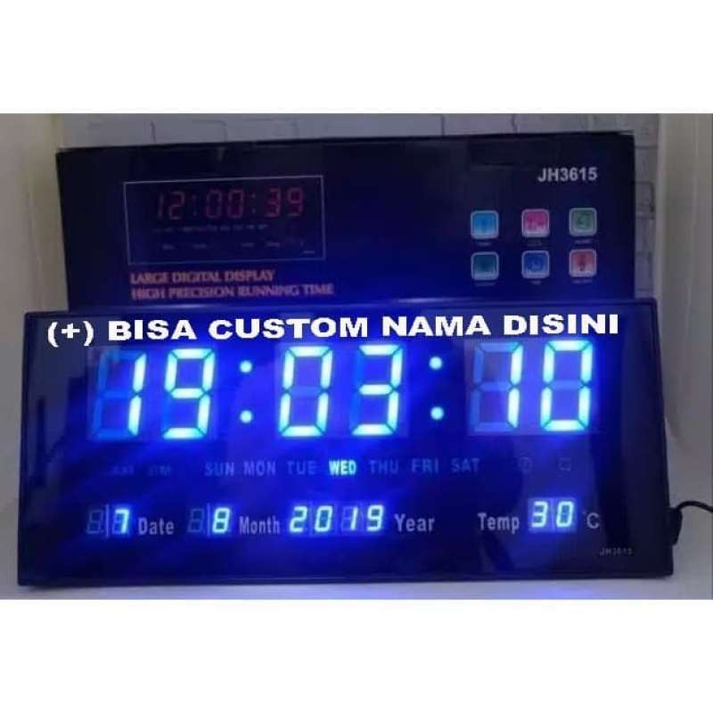Jual Jam Meja Jam Dinding Digital Led Clock 36 X 15 Cm Led Jh-3615 ...