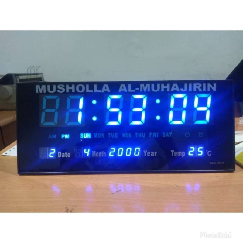 Jual Jam Meja Jam Dinding Digital Led Clock 36 X 15 Cm Led Jh-3615 ...