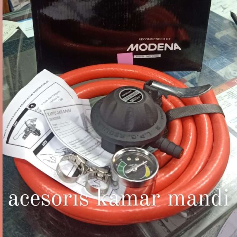 Jual regulator gas modena/slang gas komplit meteran ORIGINAL MODENA di ...