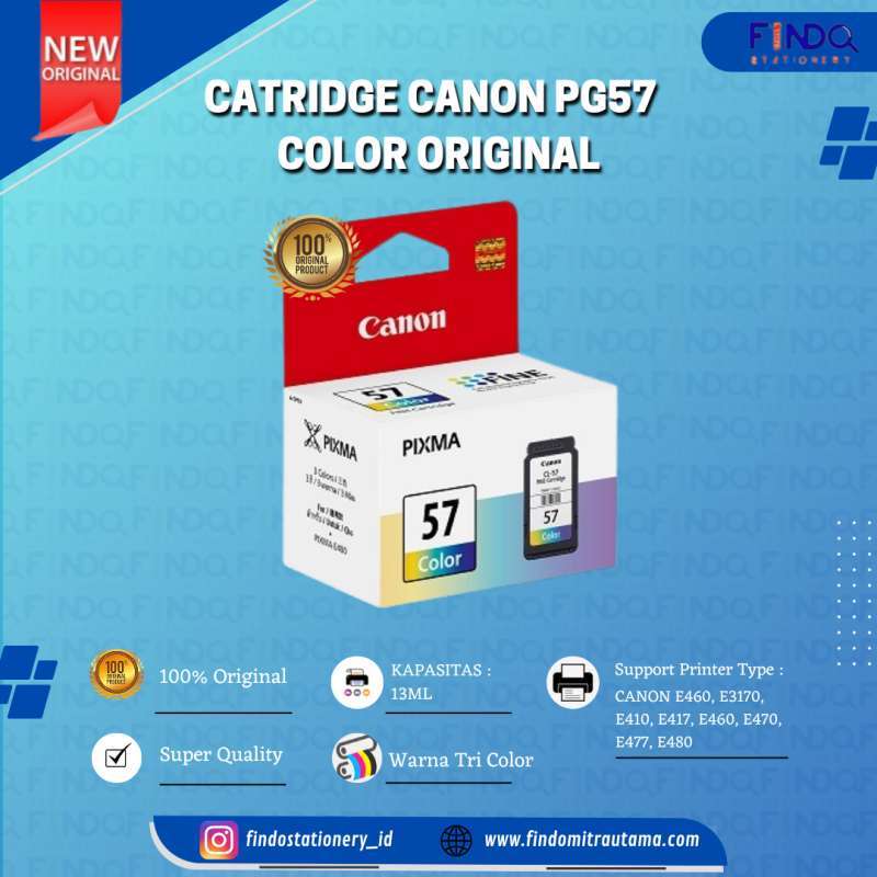 Jual Canon 57 Color Ink Cartridge Tinta Printer di Seller ...