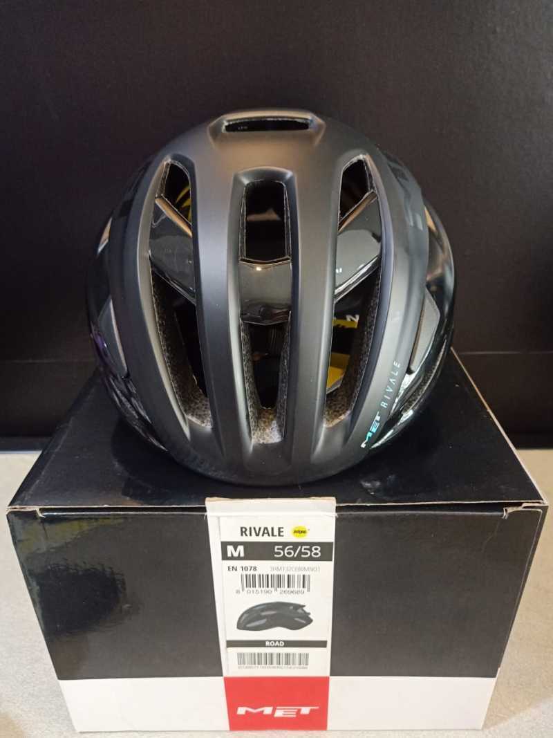 Jual Helm Sepeda Helmet Original Met Rivale Mips M Black Di Seller