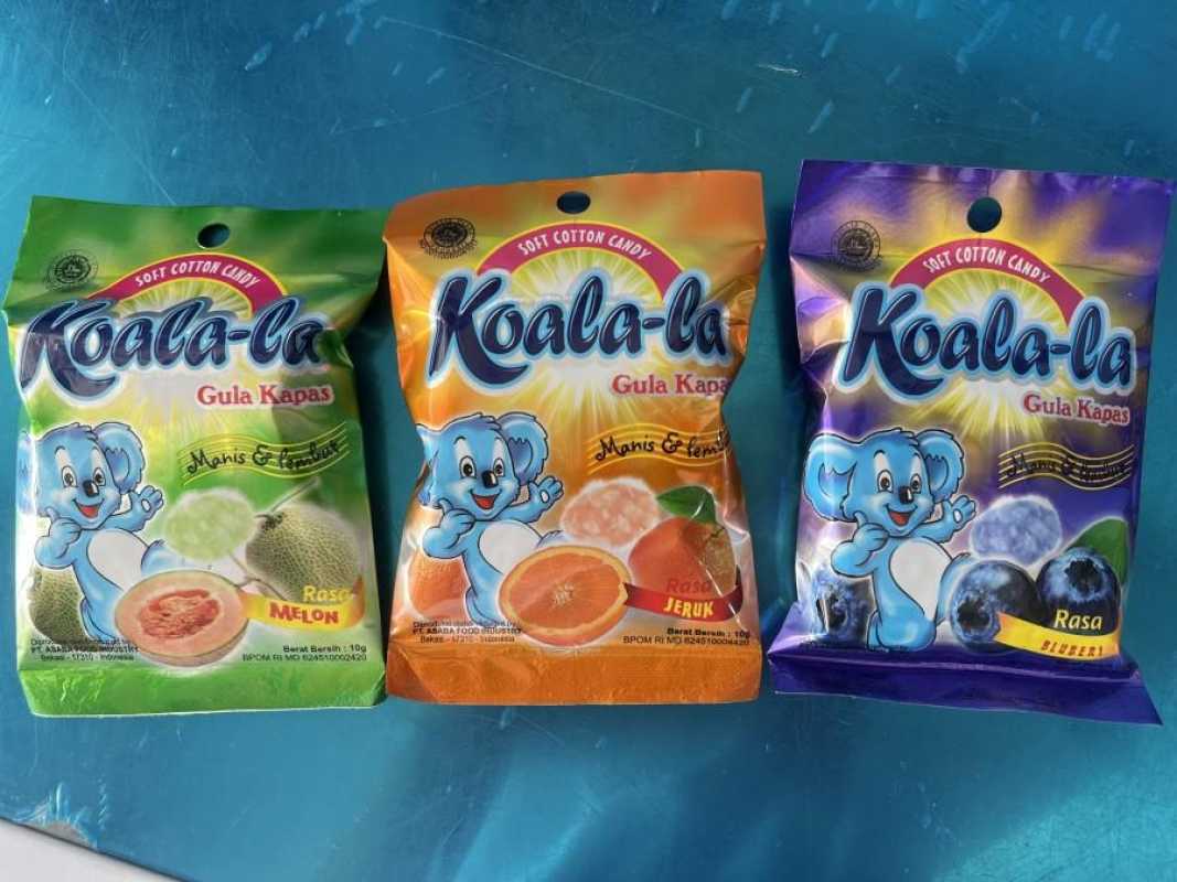 Jual Koala la gula kapas / permen kapas jadul / soft cotton candy ...