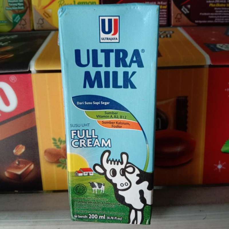 Jual ultra milk susu uht full cream 200ml di Seller Toko Mafia ...