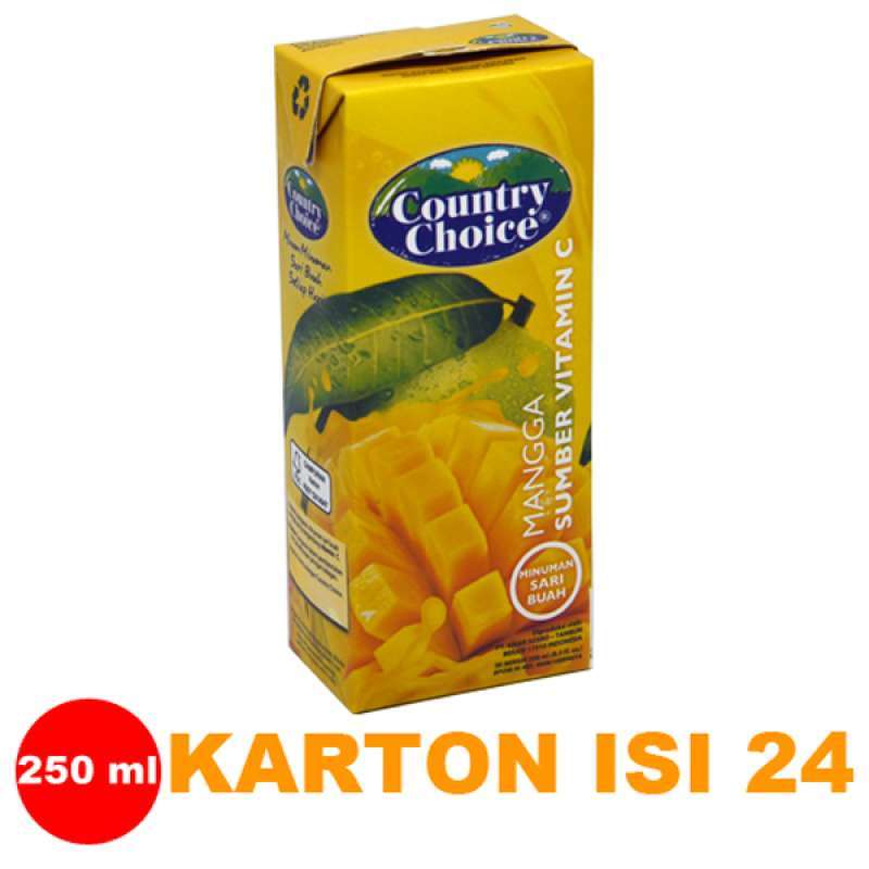 Jual Country Choice Mangga Jus [250 mL/ 24 pcs] di Seller BundaFathia ...