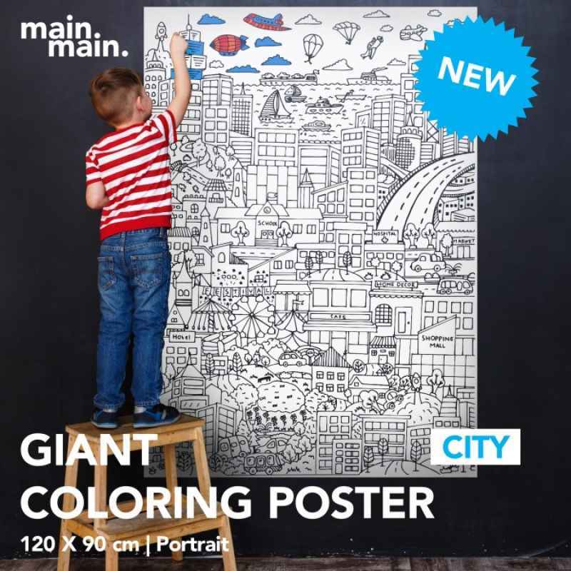 Jual Giant Coloring Poster Sheet - Kertas Mewarnai (120x90cm ...