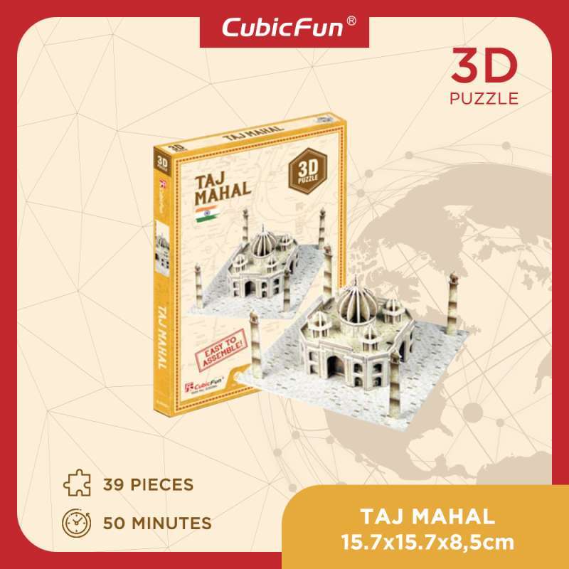 Jual Cubicfun Taj Mahal Mini S3009h 3d Puzzle [39 Pcs] Di Seller ...