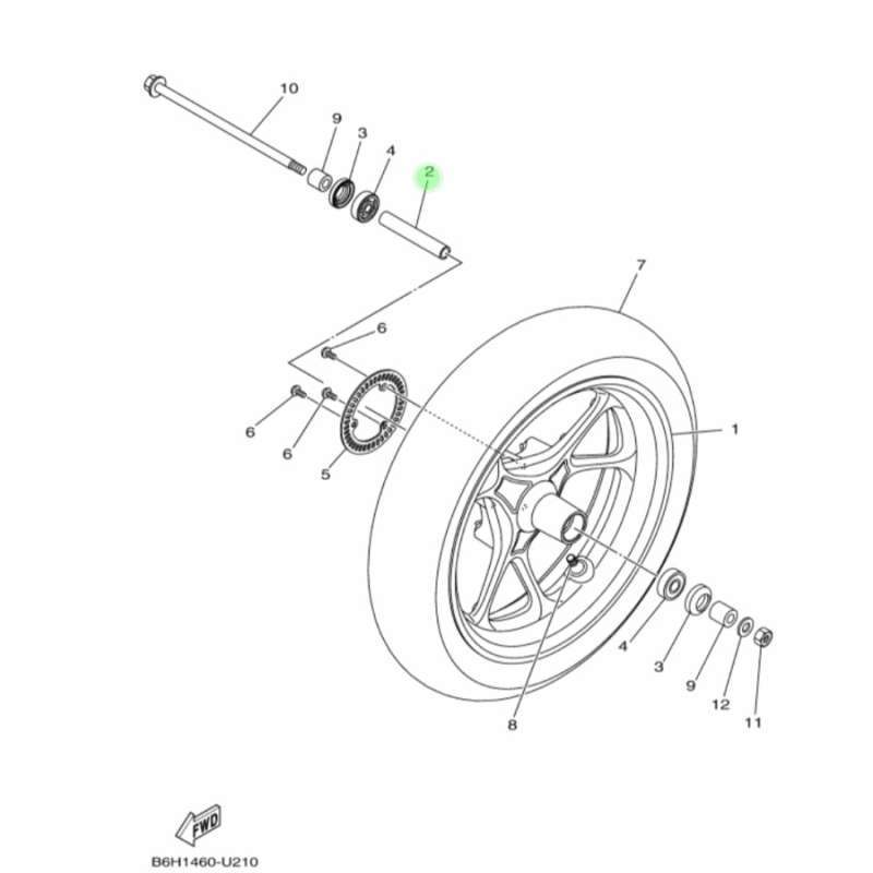 Jual Bosh Bos Tengah Dalam Roda Depan 90387-10839 Nmax Old New Nmax ...
