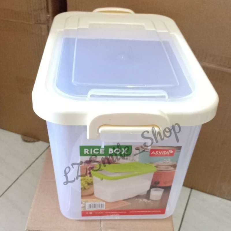 Jual Tempat beras mini Rice Box RB-5kg Asvita Ivory di Seller Siennaa ...