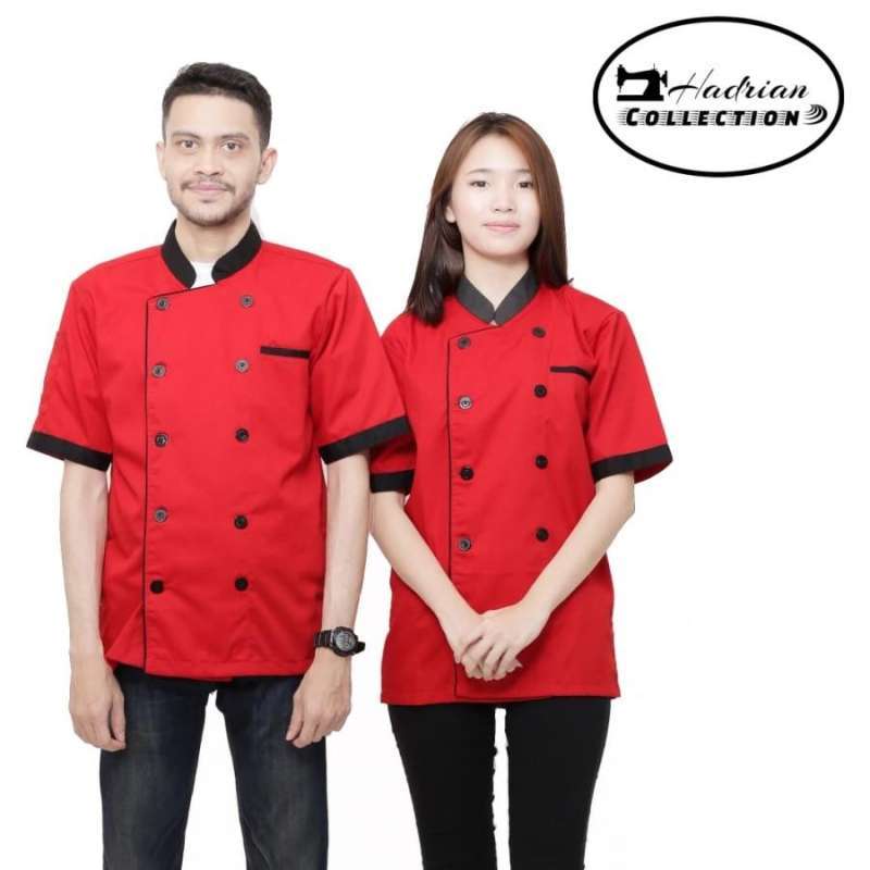 Jual Baju Koki Baju Chef ,uniform Chef Profesional,seragam Chef - Xl ...