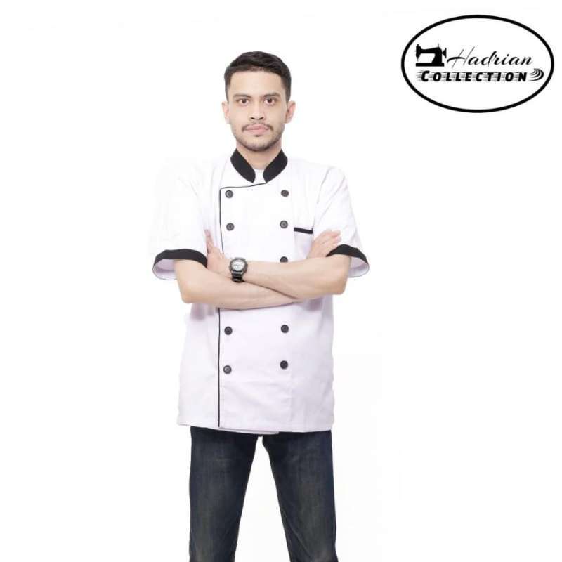 Jual Baju Koki Baju Chef ,uniform Chef Profesional,seragam Chef - Xl ...