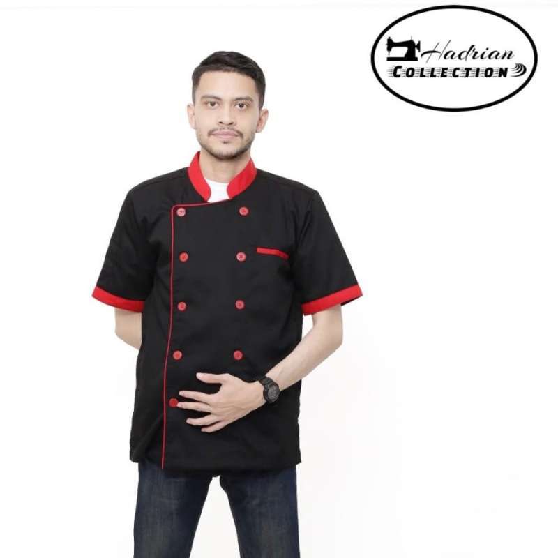 Jual Baju Koki Baju Chef ,uniform Chef Profesional,seragam Chef - Xl ...