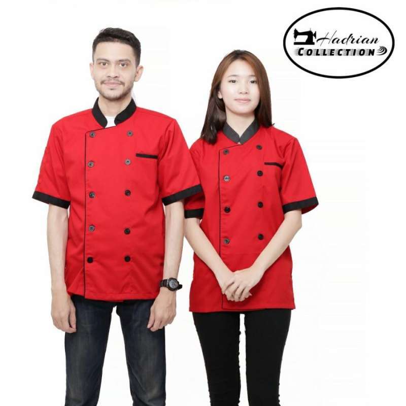 Jual Baju Koki Baju Chef ,uniform Chef Profesional,seragam Chef - Xl ...