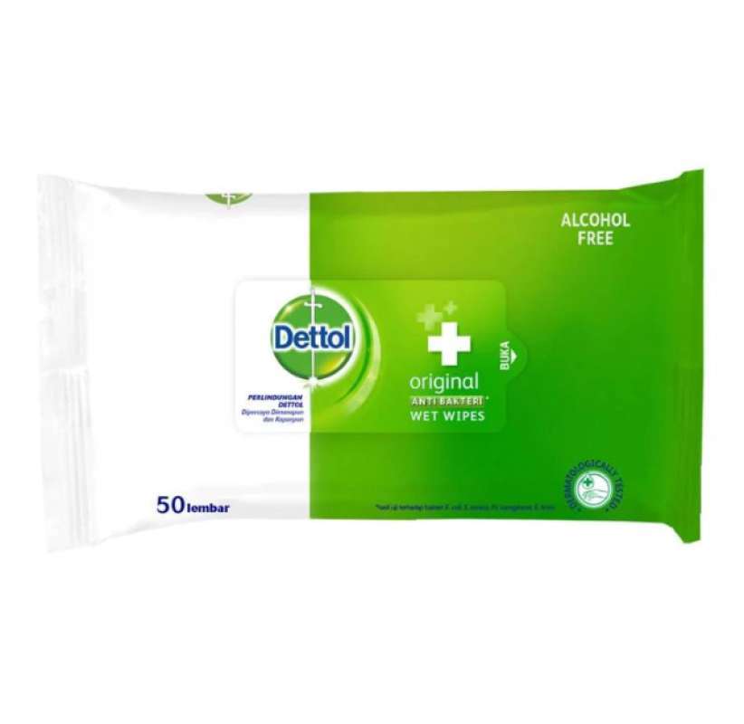 Jual Dettol Wet Wipes Tissue Basah 50 pcs di Seller Bless shop ...