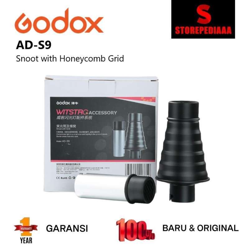 Jual Godox AD-S9 Snoot with Honeycomb Grid for Flash AD200 AD200Pro ADS9 di Seller Storepediaaa ...