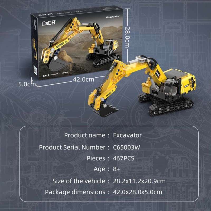 Jual Double E Cada Bricks Excavator C65003w 467pcs Di Seller Live4toys ...