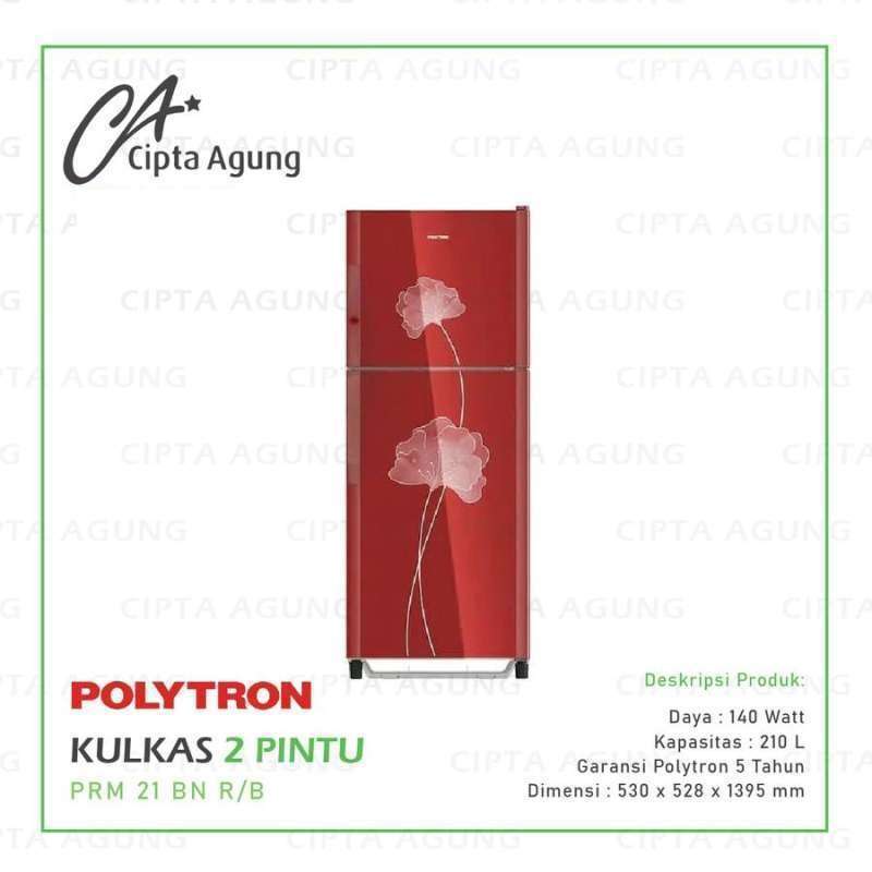 Jual KULKAS 2 PINTU 210 L POLYTRON PRM 21 BN R/B PRM 21 BNR [BDG] di ...