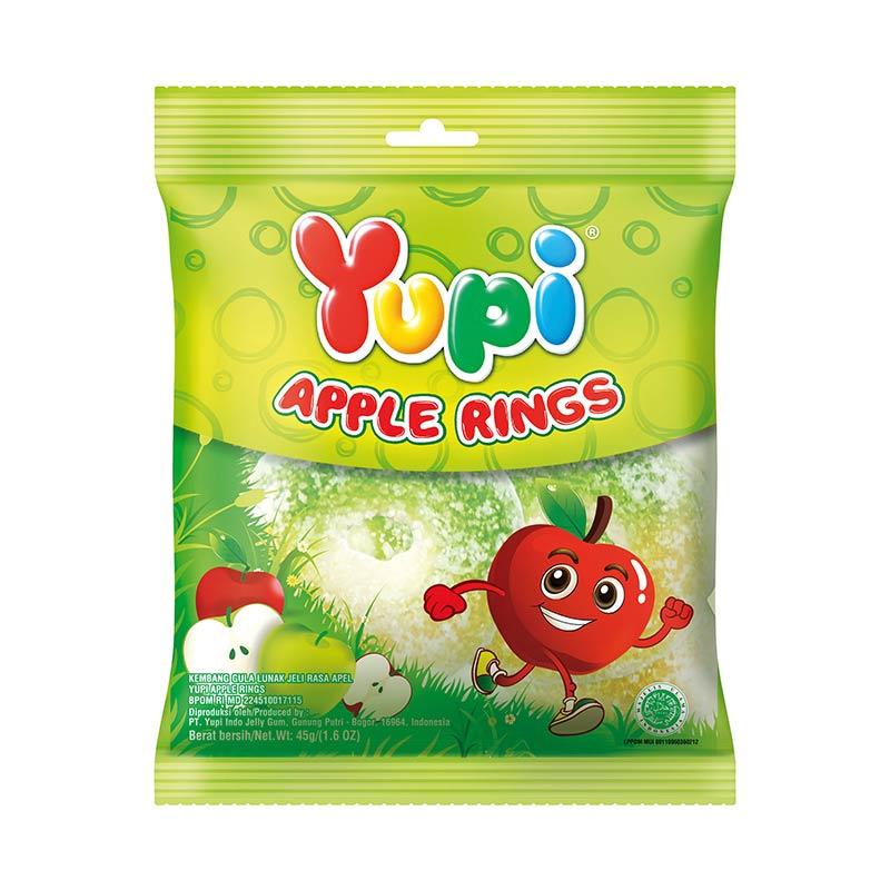 Promo Yupi Apple Rings Permen Jelly [45 g/ Kemasan Mini Bag] Diskon 13% ...
