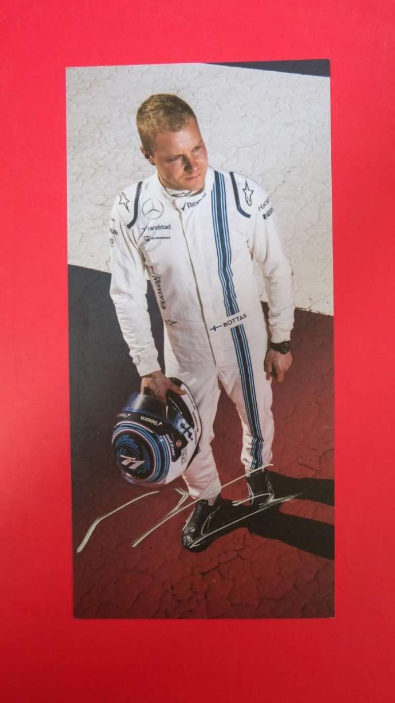 Jual Memorabilia F1 Kartu Tanda Tangan Valtteri Bottas Williams Di ...