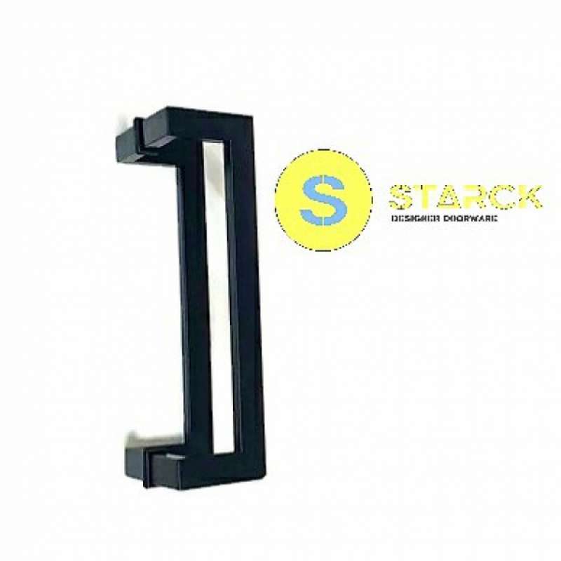Promo Pull Handle Stainless Starck 35Cm Hitam Tarikan Pintu Kaca Dan ...