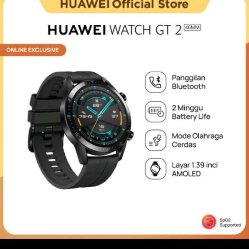 Jual Huawei Watch Gt2 46 Mm Smartwatch Pria Spesifikasi Original, Murah & Diskon Harga Februari ...