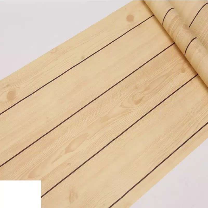 Promo Home Wallpaper Sticker Dinding Kayu Garis Muda - 45cm X 10 M ...