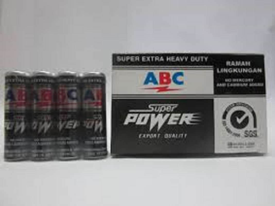 Jual Baterai AA ABC Super Power Hitam (isi 2 Lusin/box) di Seller Toko ...