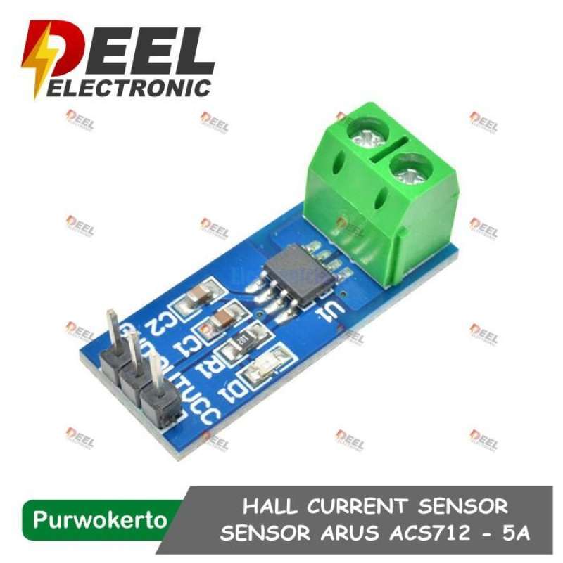 Jual Sensor Hall Current For Arduino Sensor Modul Arus Acs712 5a Di