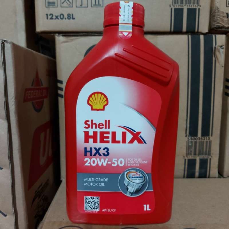 Promo oli shell helix hx3 20w-50 1Liter Diskon 50% di Seller Seaesaw ...