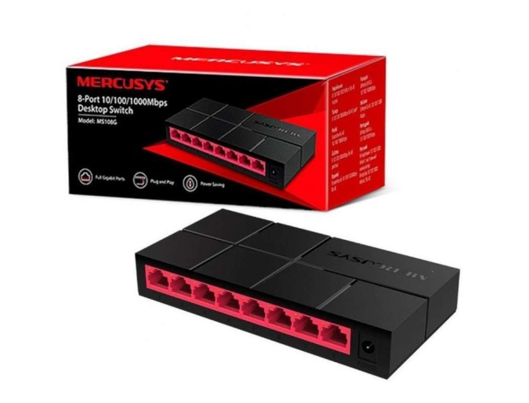 Promo Tanpa Merk Mercusys MS108G 8-Port Gigabit Desktop Ethernet Switch ...
