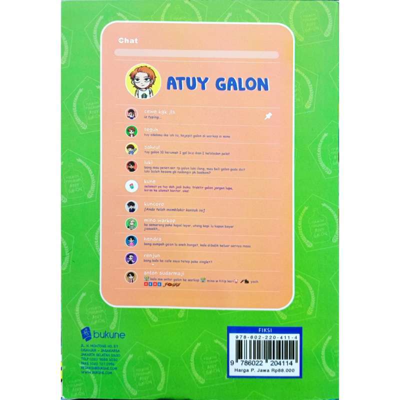 Jual BUKU BACAAN KOMIK REMAJA ATUY GALON CYN ORIGINAL BEST SELLER di ...