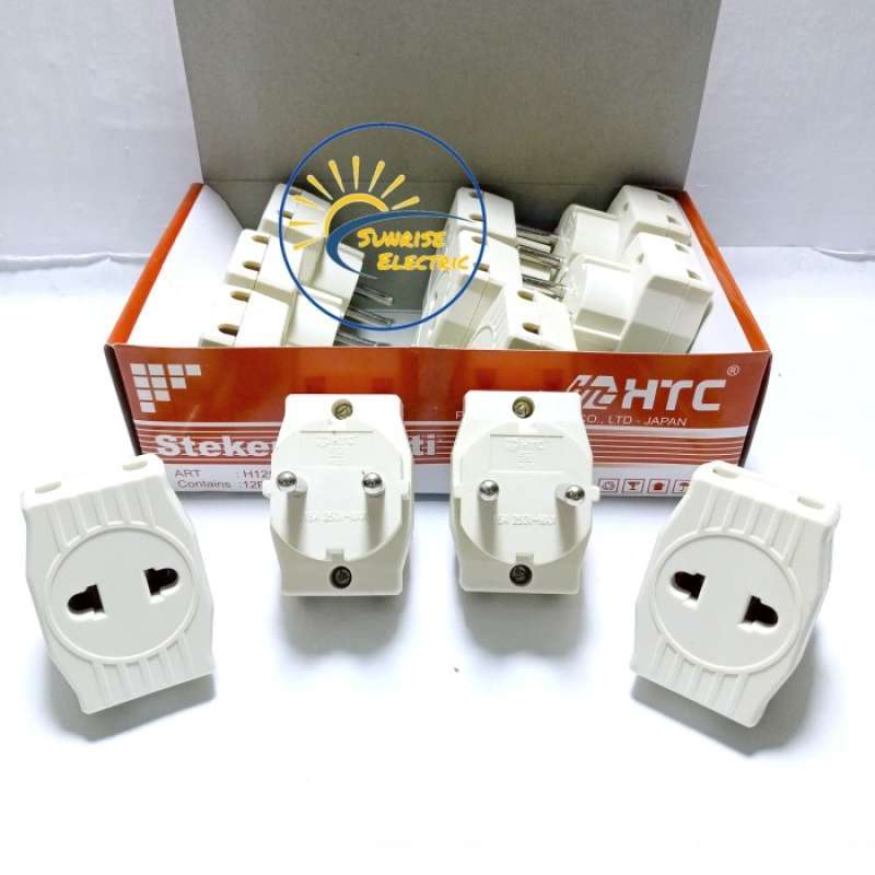 Jual Steker T Multi 3 In 1 10A 250V ( Paket 12Pcs ) - Multicolor di ...