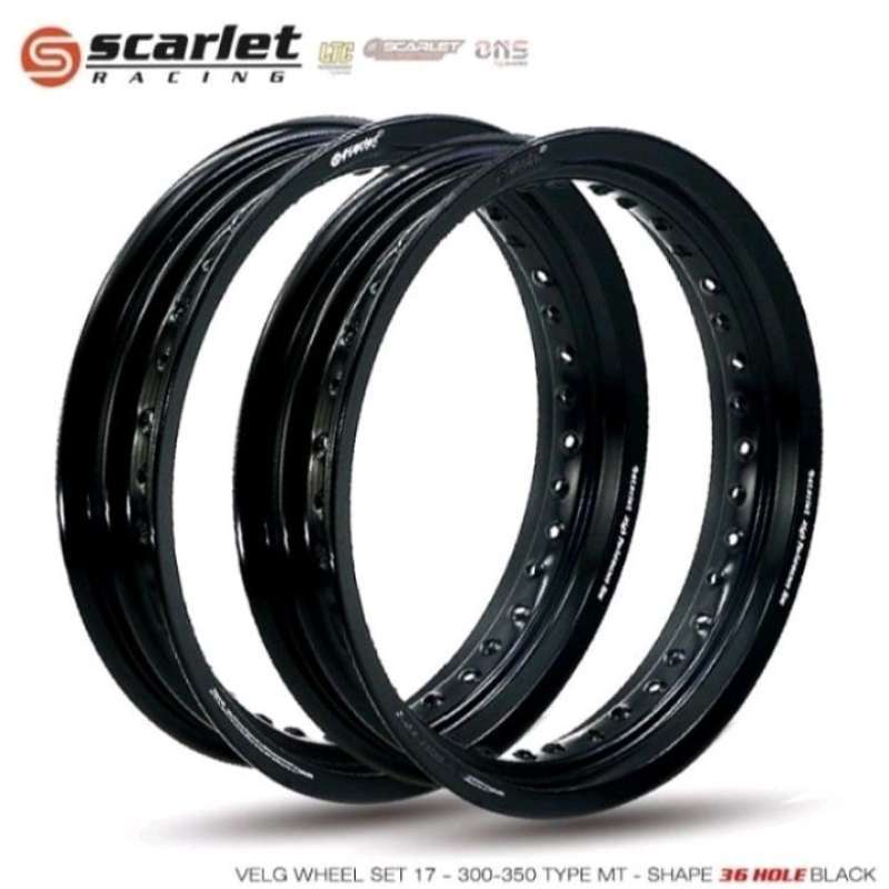 Jual VELG LINGKAR RIM 300 350 17 SCARLET RACING TRAIL SUPERMOTO WR ...