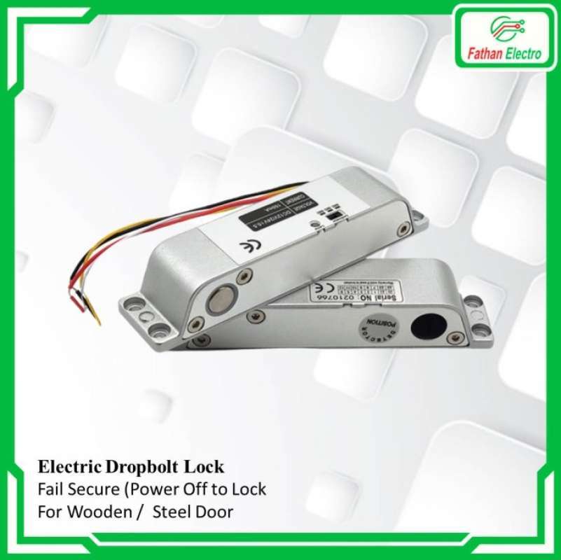 Jual Dropbolt Lock Pintu Kayu - Drop Bolt Lock Access Control Fail ...