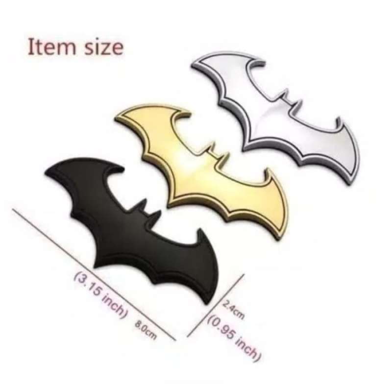 Promo Sticker Emblem Besi or Logam, Logo Batman - Italy ∆ Diskon 50% di ...