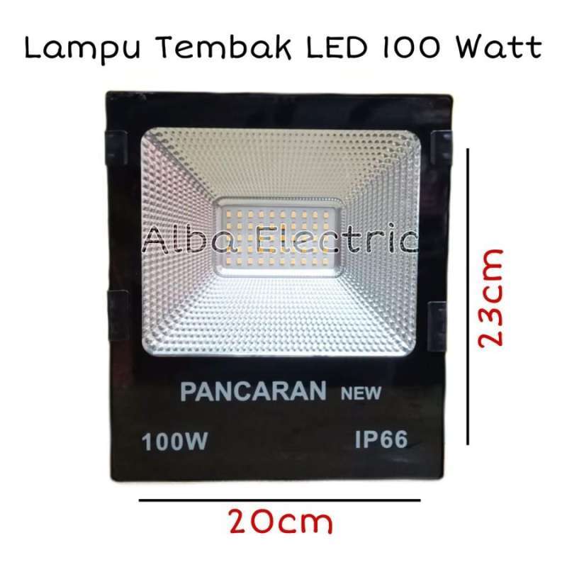 Jual Lampu Tembak Sorot Led 100 Watt Putih Kuning Pancaran Floodlight 100w Di Seller Albasia ...