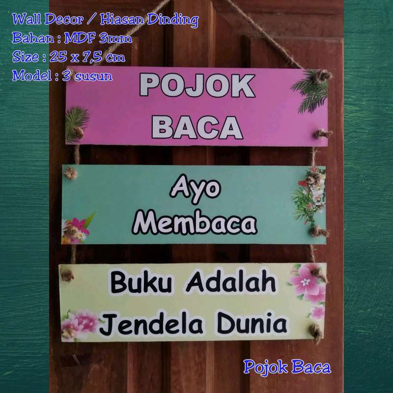 Jual Walldecor Hiasan Dinding Pojok Baca Di Seller Khanzawalldecor Sendangadi Kab Sleman