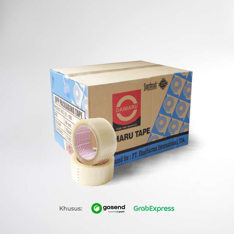 Jual Lakban Bening Daimaru - Lakban Cokelat Daimaru 48mm x 90 Yard 1 ...