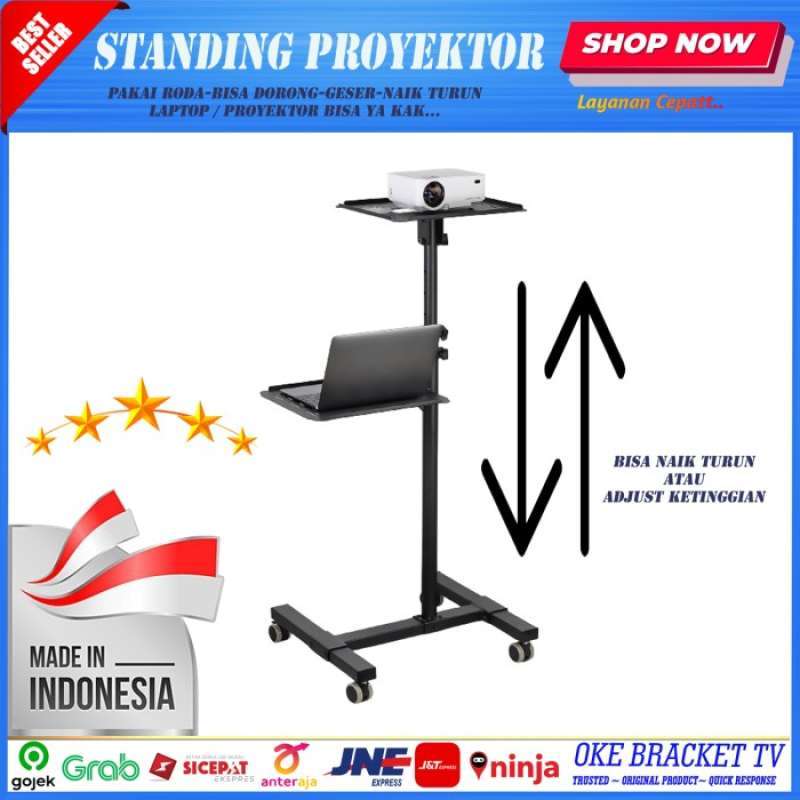 Jual Stand Roda Meja Proyektor Dan Meja Leptop-projektor Presentasi Di ...