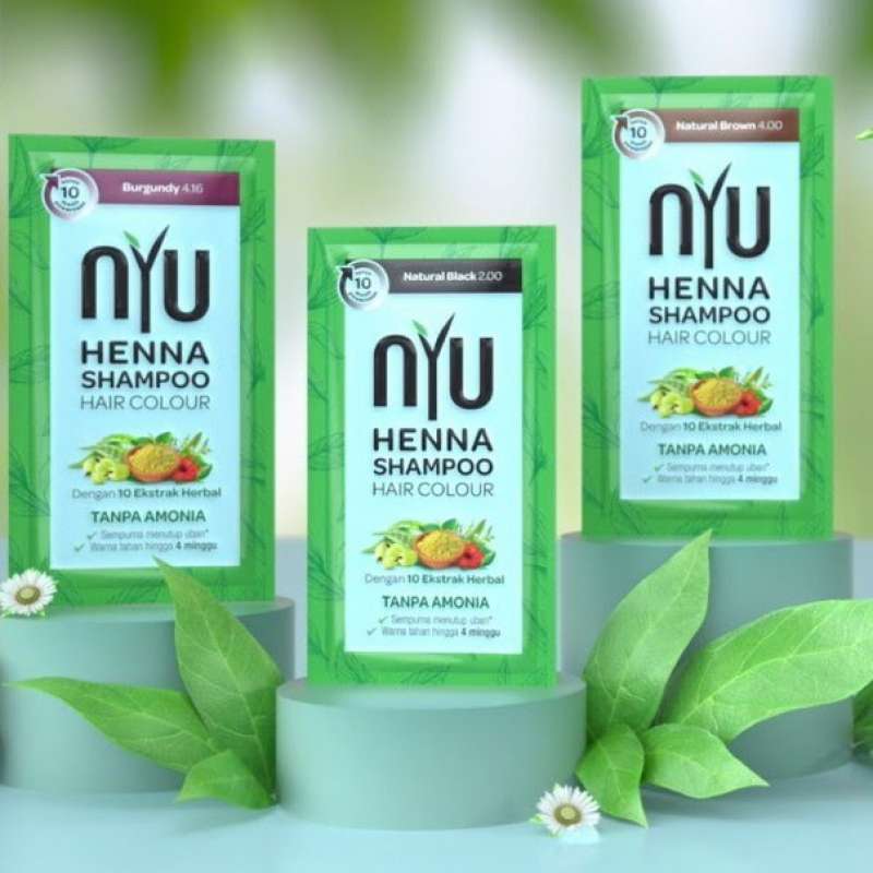 Jual Nyu Henna Shampoo - Sampo Semir Black/brown/burgundy Di Seller Sk ...