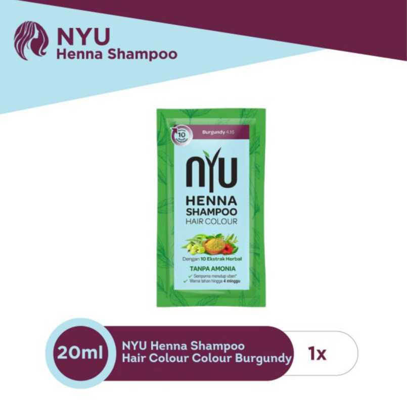Jual Nyu Henna Shampoo - Sampo Semir Black/brown/burgundy Di Seller Sk ...