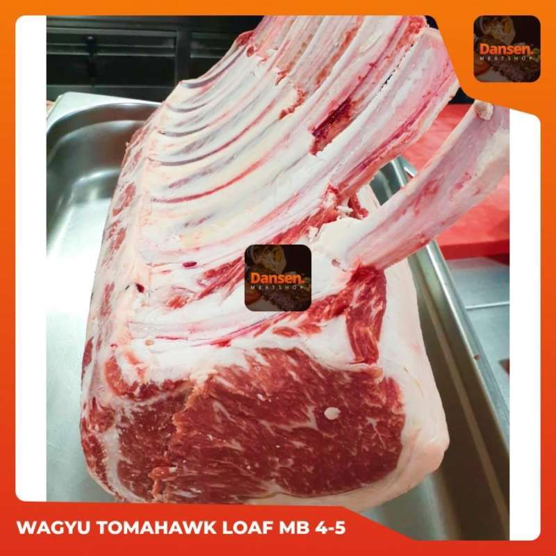 Jual Tokusen Wagyu Tomahawk Op Rib Loaf Mb 4-5 Halal di Seller Dansen ...