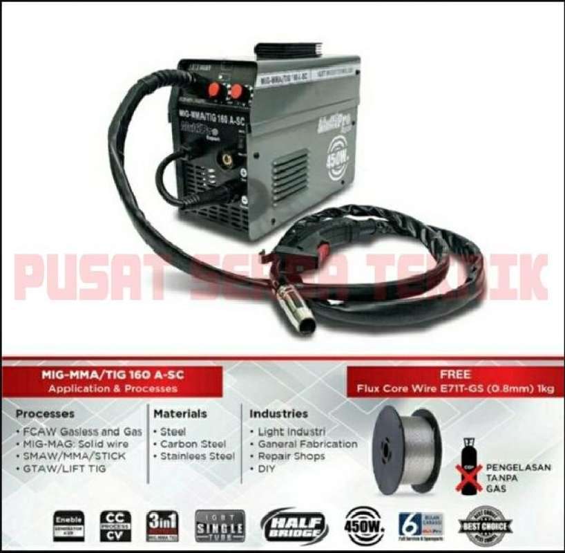 Jual Mesin Las Multipro Mig Mma Tig 160 A-sc - Mesin Las 3 In 1 Las Mig ...