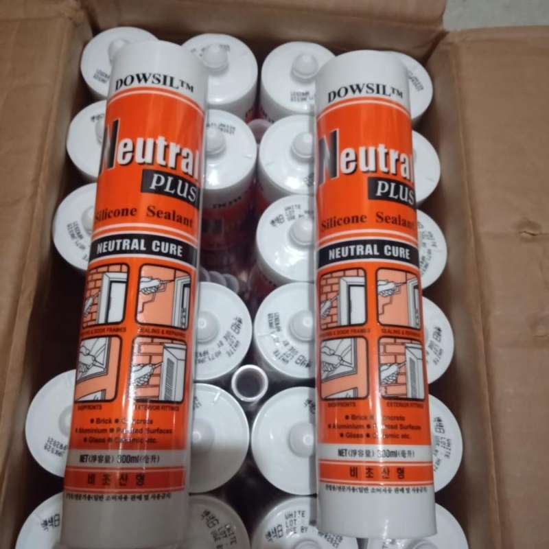 Jual Lem Kaca Silicone Neutral Plus Grey 300Ml Dowsil Non Asam di ...