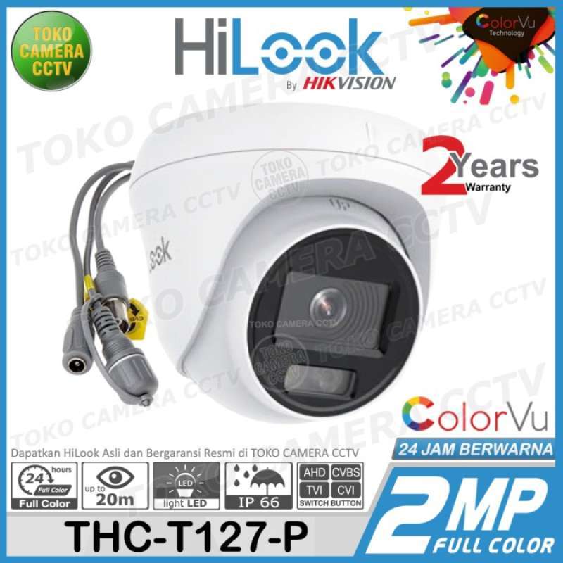 Jual Kamera Cctv Hilook 2mp Colorvu Thc T127 P Camera Cctv Indoor