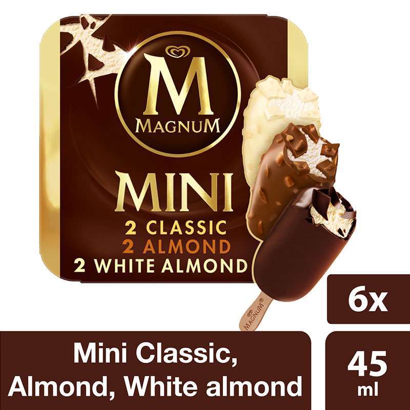 Jual WALL'S Magnum Mini Classic, Almond & White Almond [45mL/ 6pcs] di ...