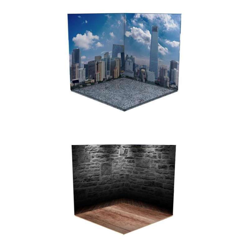 Promo 1/12 Backdrop Background Diorama Storage Show for Action Figures ...