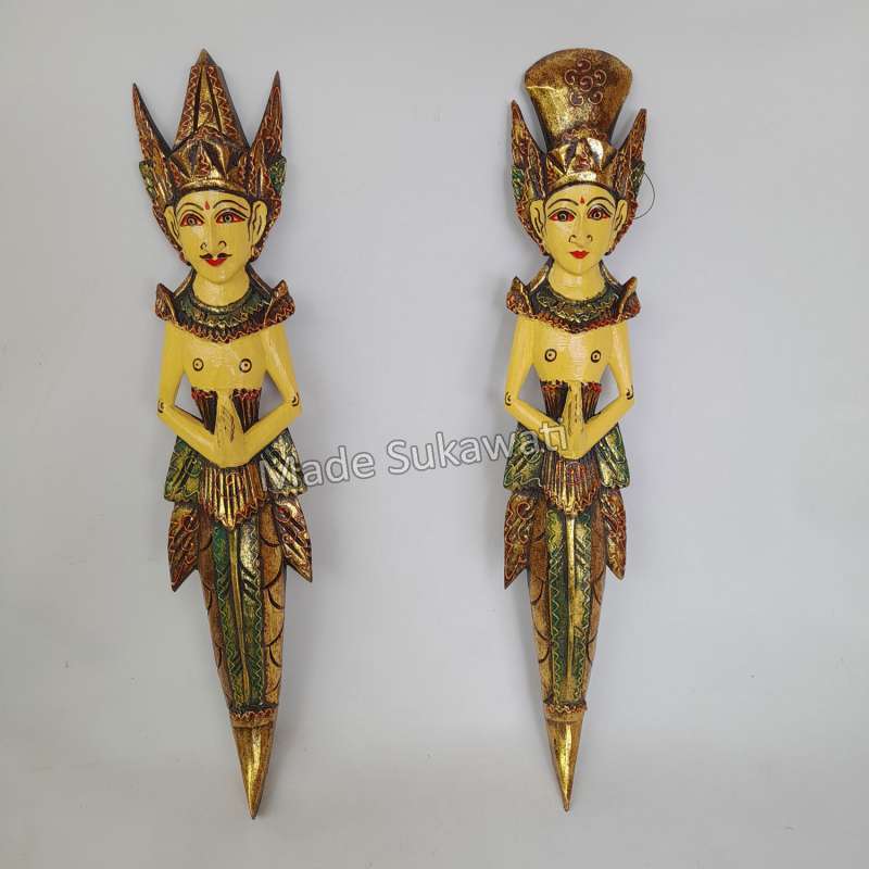 Jual Sepasang Rama Sita Sinta Shinta 50cm Kerajinan Ukiran Kayu Hiasan ...