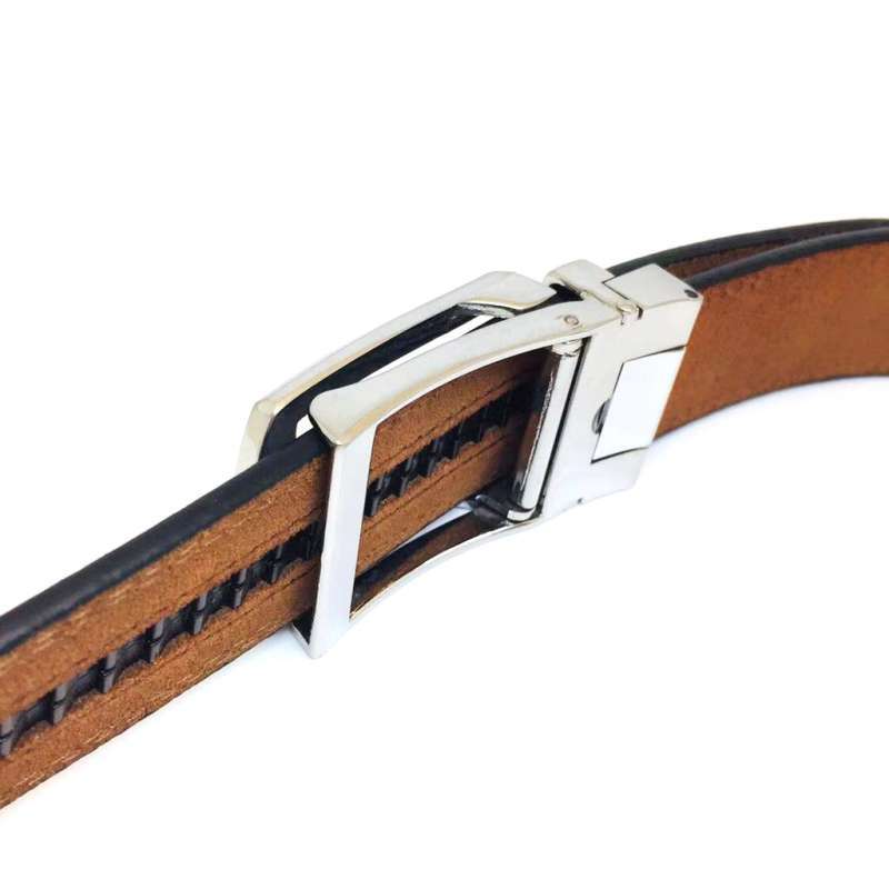 Jual BREWYN NEW NYMS SERIES - Ikat pinggang pria rel gesper sabuk KULIT ...